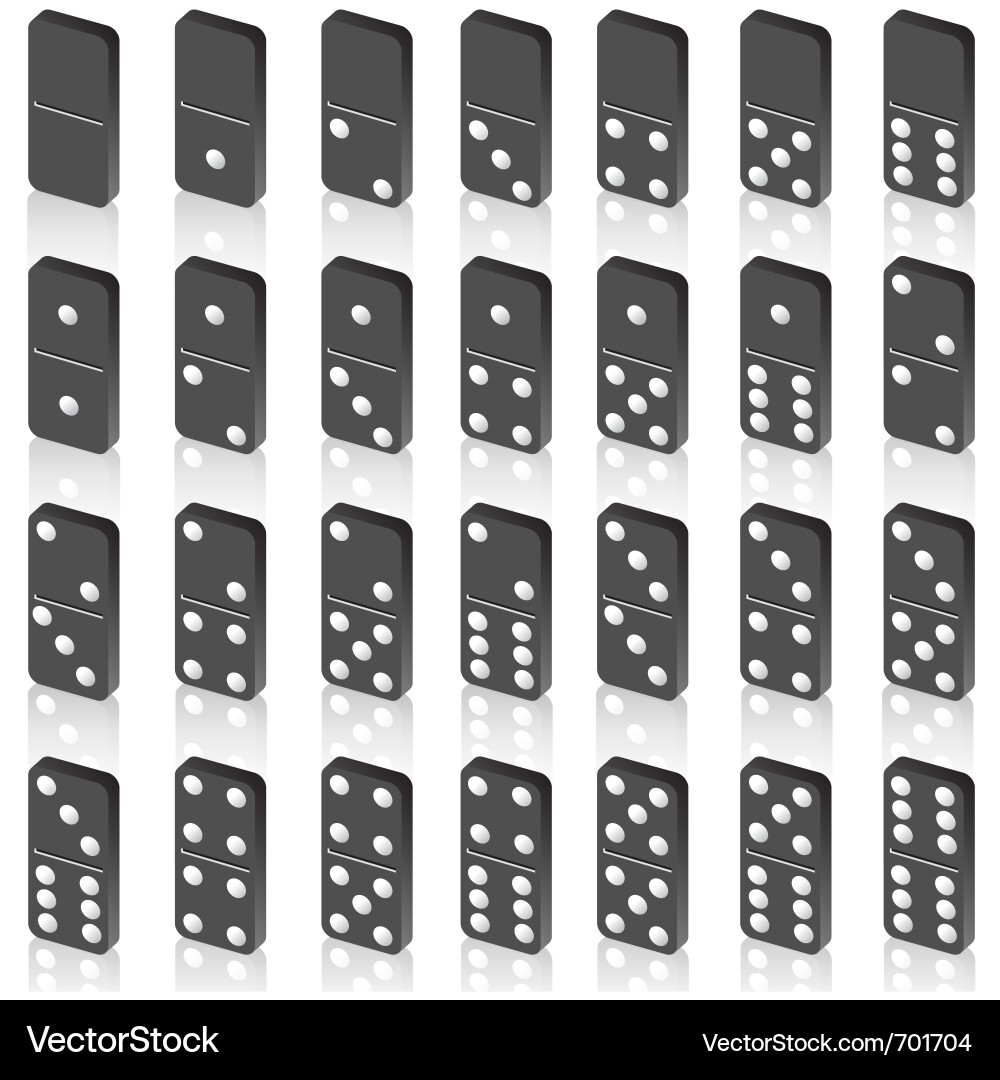 Game of dominoes Royalty Free Vector Image - VectorStock