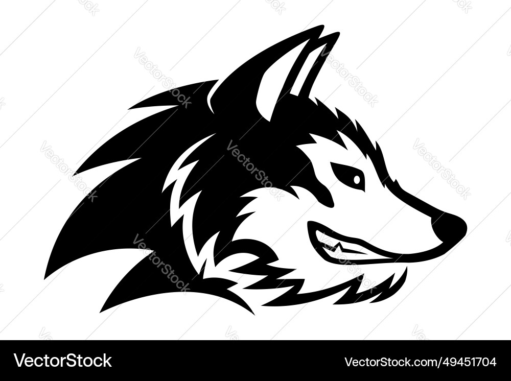 Husky dog icon Royalty Free Vector Image - VectorStock