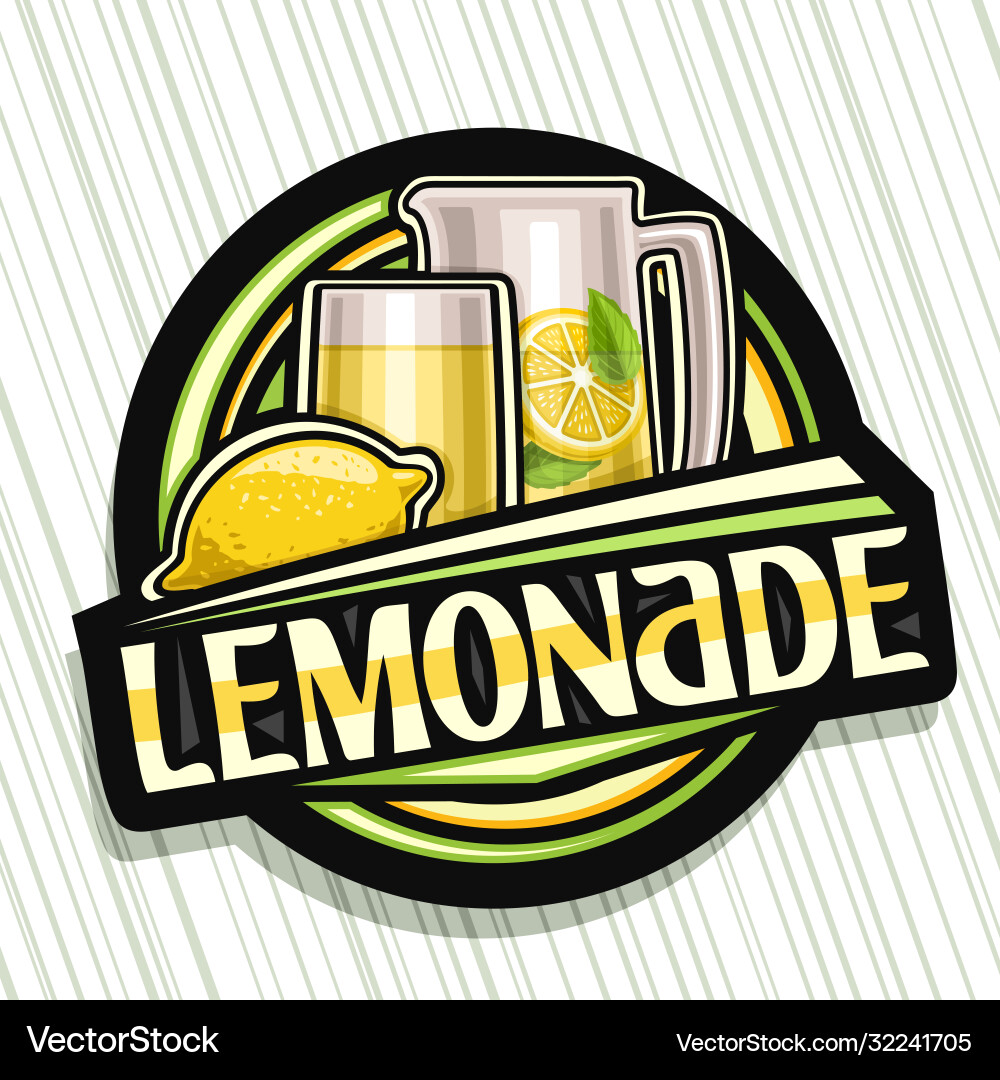 Logo for lemonade Royalty Free Vector Image - VectorStock