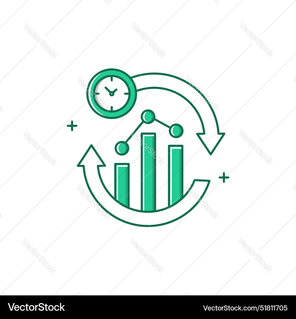 Real-time analytics monitoring live Royalty Free Vector