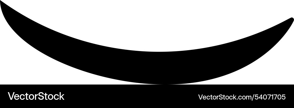 Simple and elegant black crescent moon shape icon Vector Image
