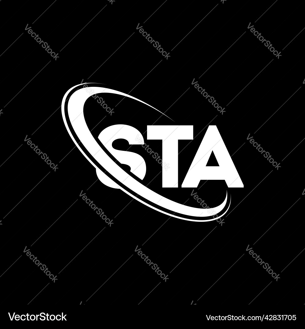 Sta logo letter design Royalty Free Vector Image