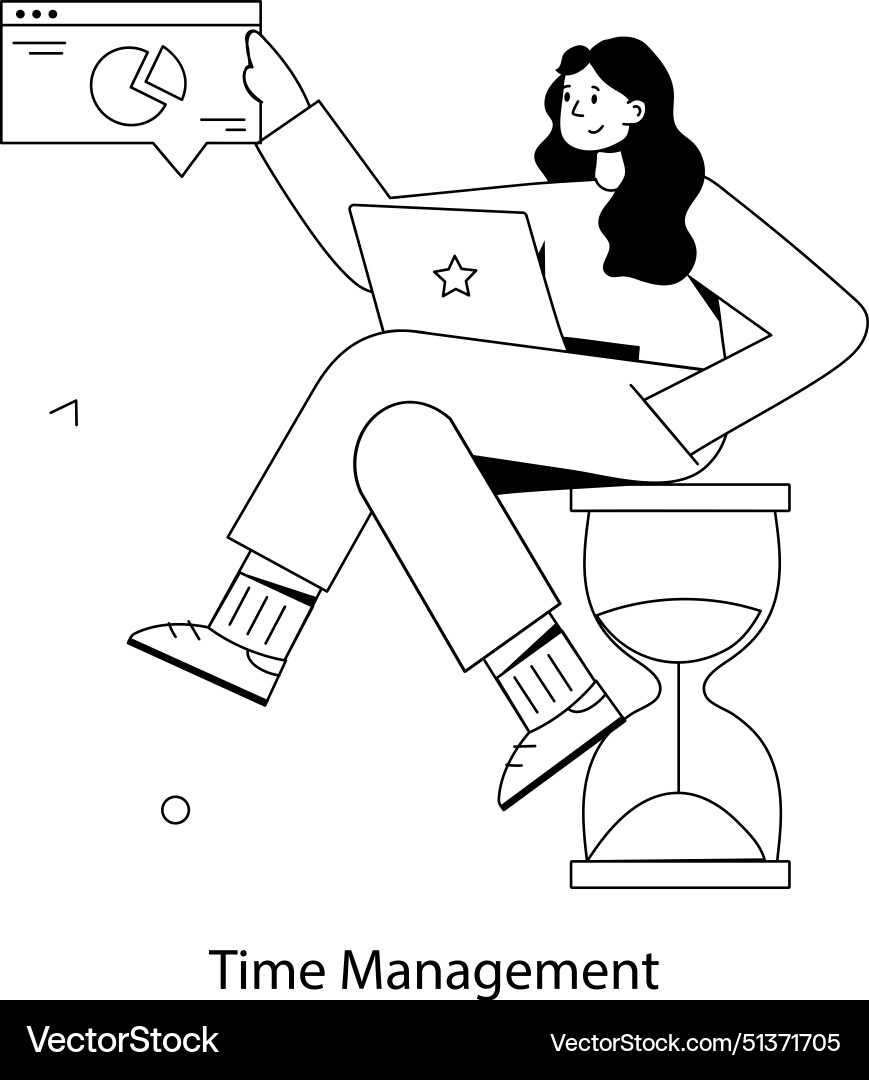 Time management Royalty Free Vector Image - VectorStock