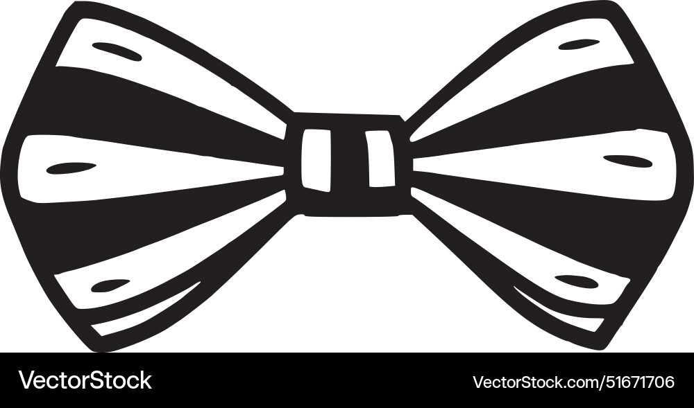 Bow - minimalist and simple silhouette Royalty Free Vector