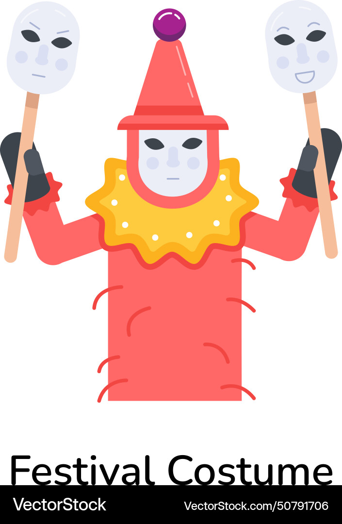 Festival costume Royalty Free Vector Image - VectorStock
