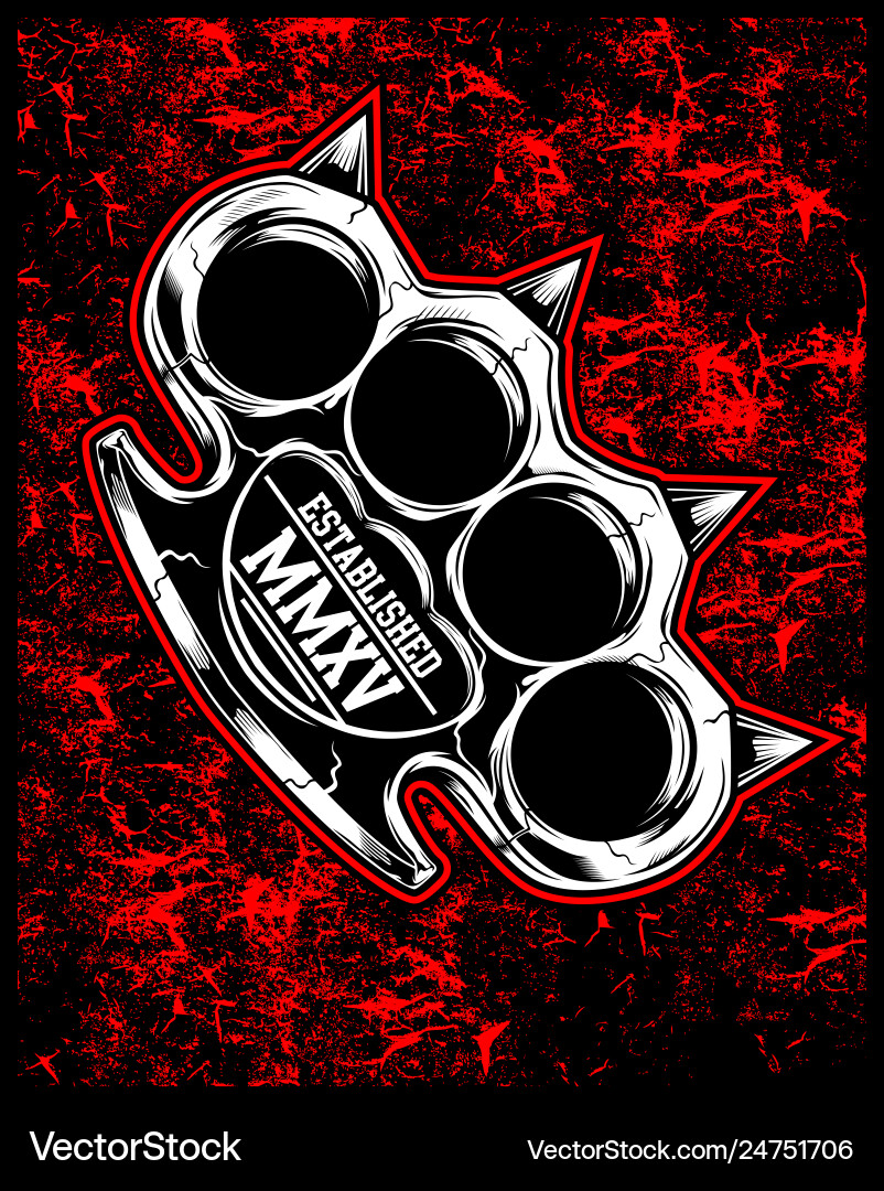 Knuckle hand drawing Royalty Free Vector Image