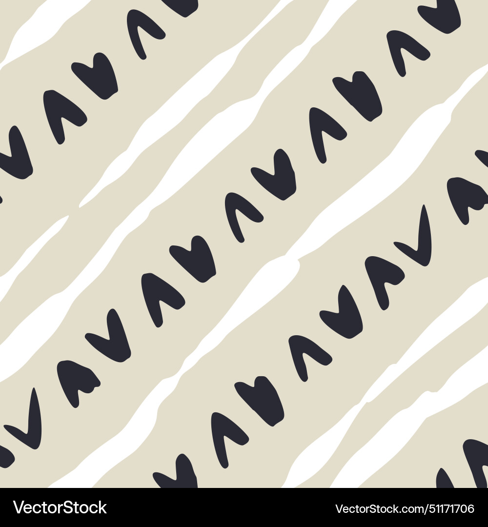 Monochrome dark blue and beige seamless pattern Vector Image