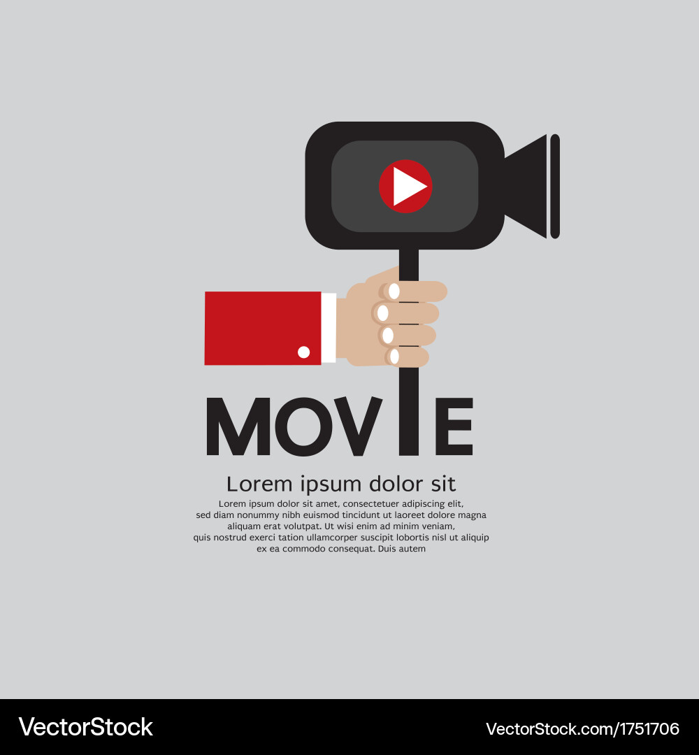 Movie maker eps10 Royalty Free Vector Image - VectorStock