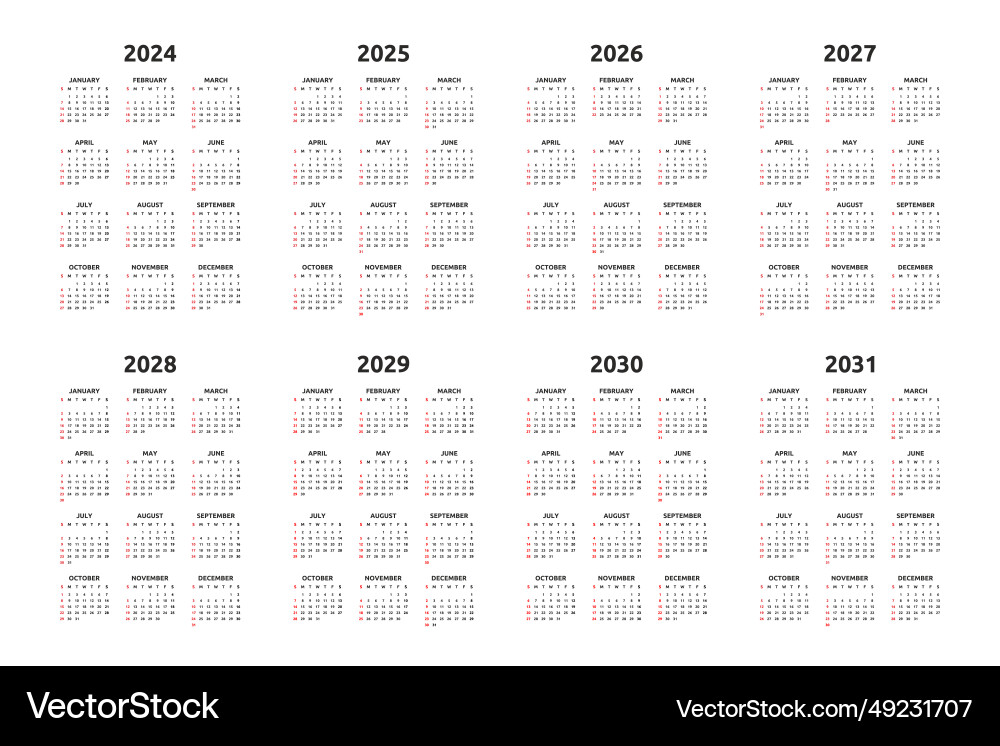 2025 Calendar Vector Images (over 3,200)
