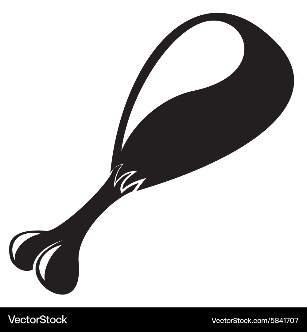 Chicken leg Royalty Free Vector Image - VectorStock