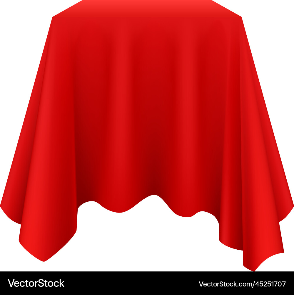 Cloth covered object Royalty Free Vector Image