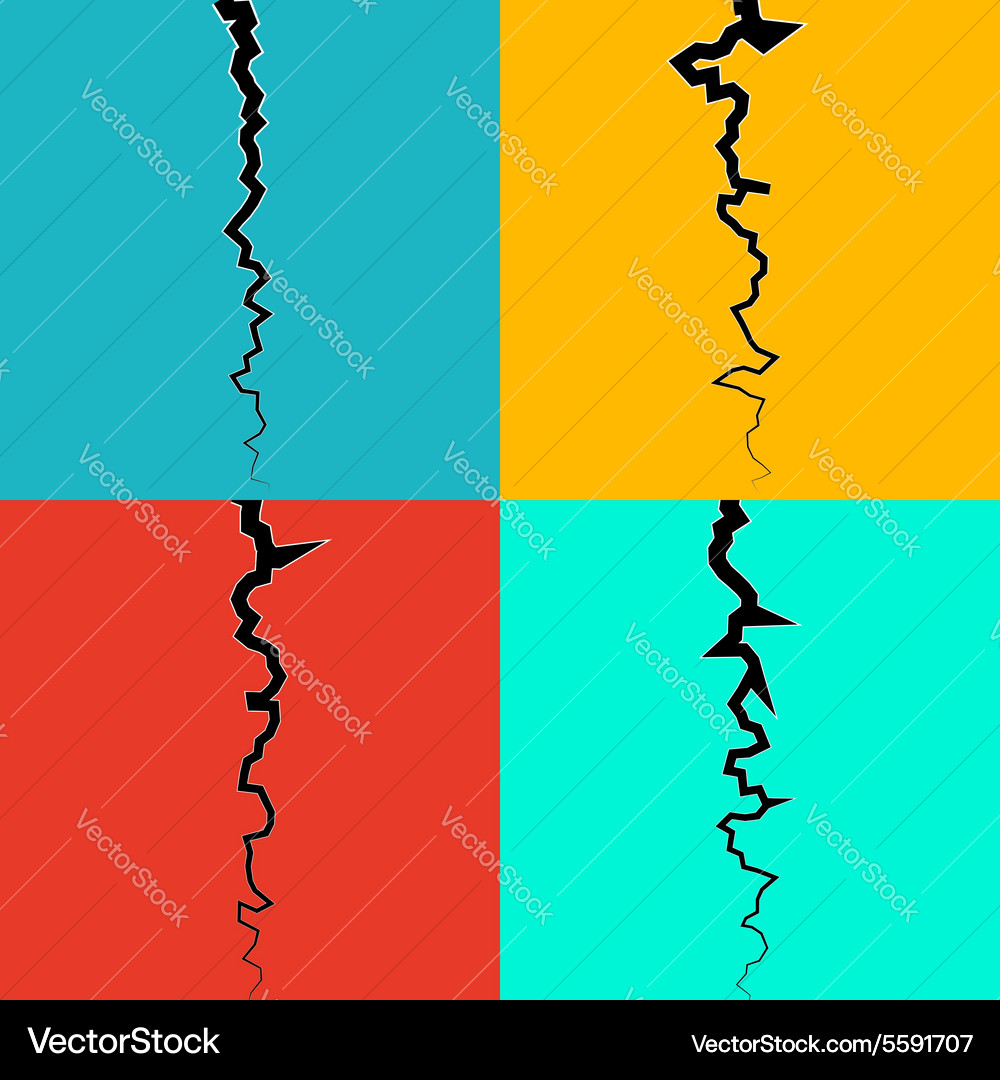 Earth crack Royalty Free Vector Image - VectorStock