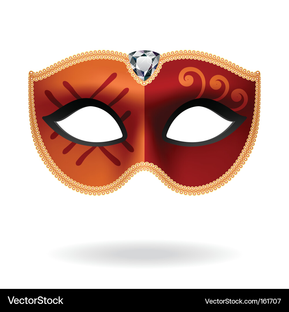 Masquerade mask Royalty Free Vector Image - VectorStock