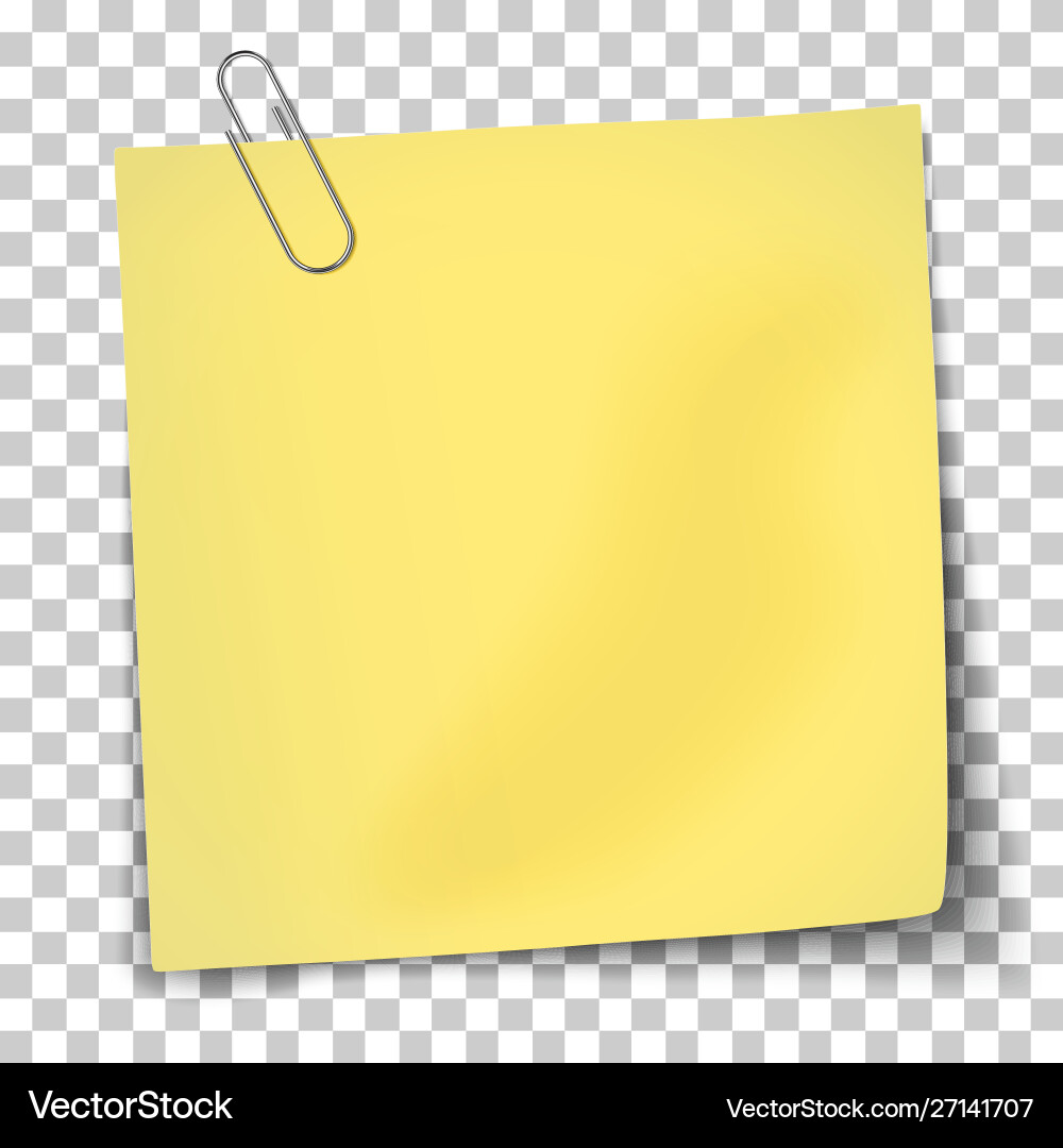 Note Paper Vector