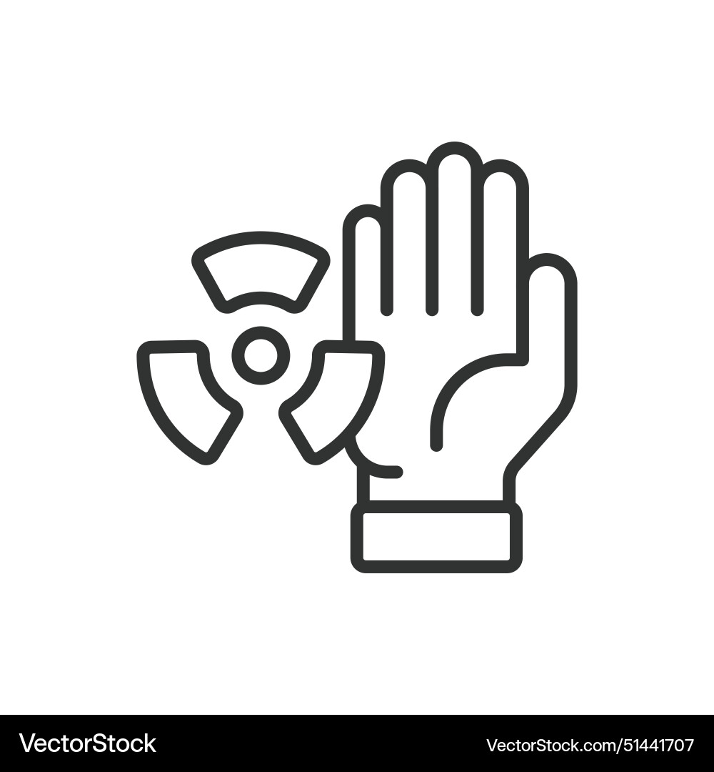 Radiation protection in line design Royalty Free Vector