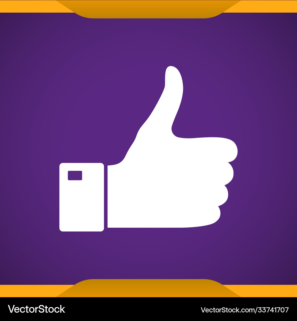 Thumb icon Royalty Free Vector Image - VectorStock