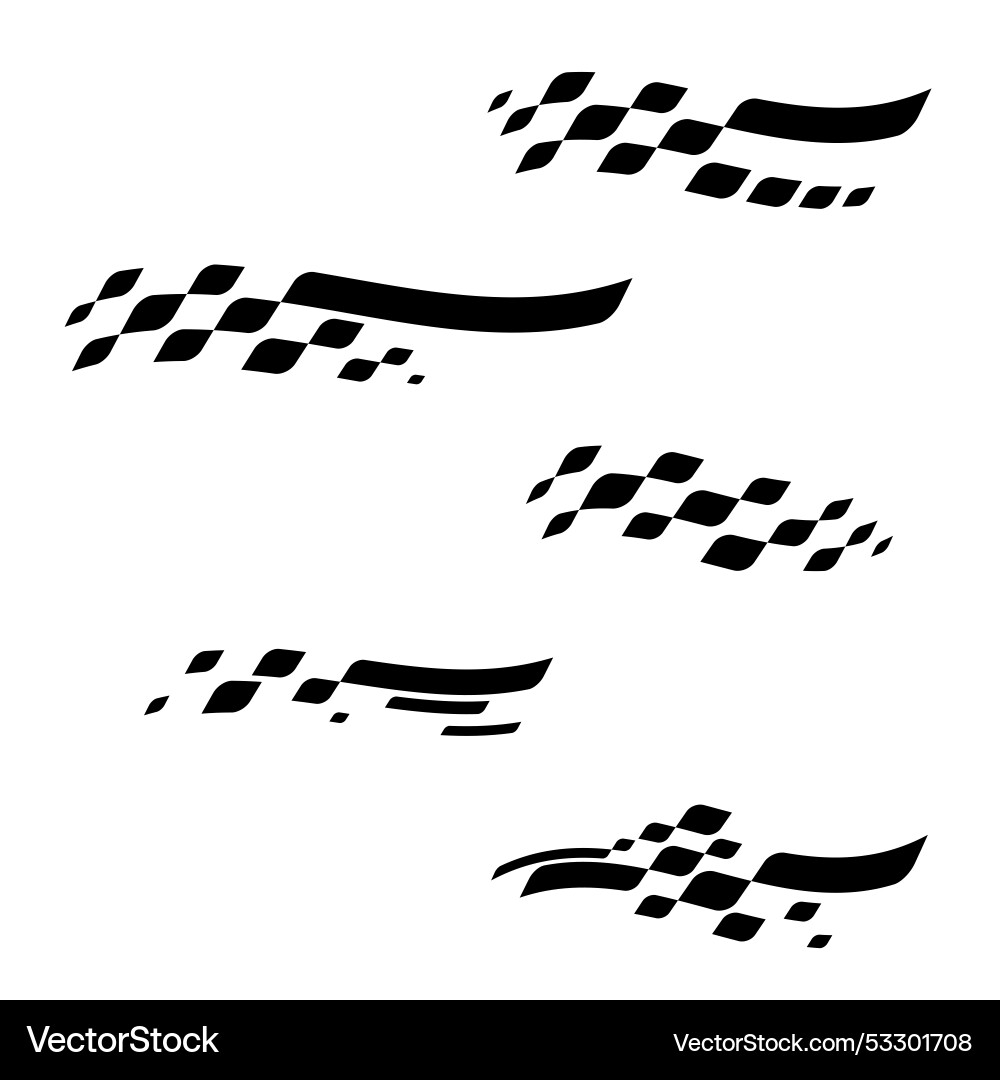 Abstract black checkered Royalty Free Vector Image