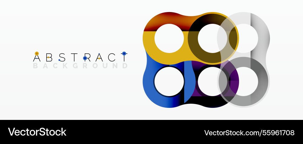 Abstract geometric pattern with interlocking Vector Image