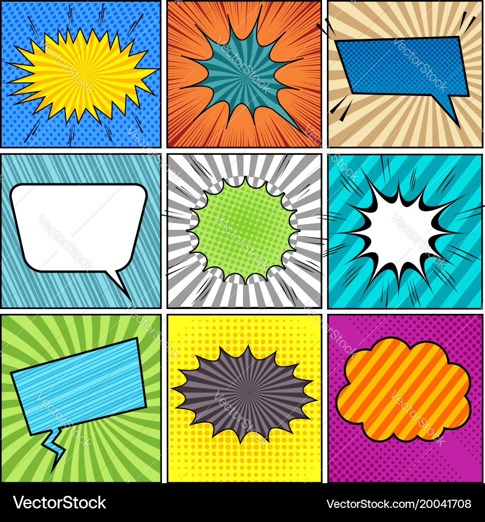 Comic book background Royalty Free Vector Image