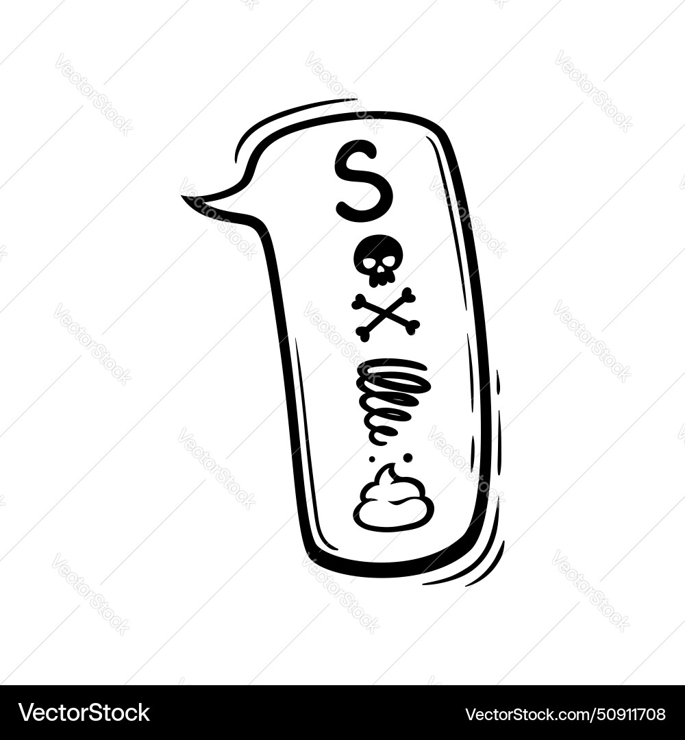 Comic swear speech bubbles hate expletive curse Vector Image
