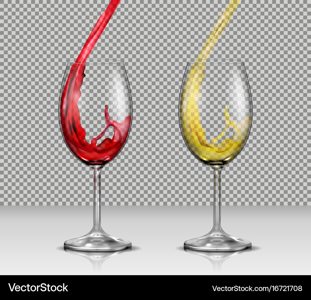 Set of transparent glass Royalty Free Vector Image