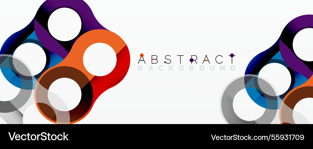 Abstract circle element composition Royalty Free Vector