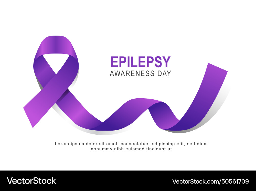Epilepsy awareness or purple day background Vector Image