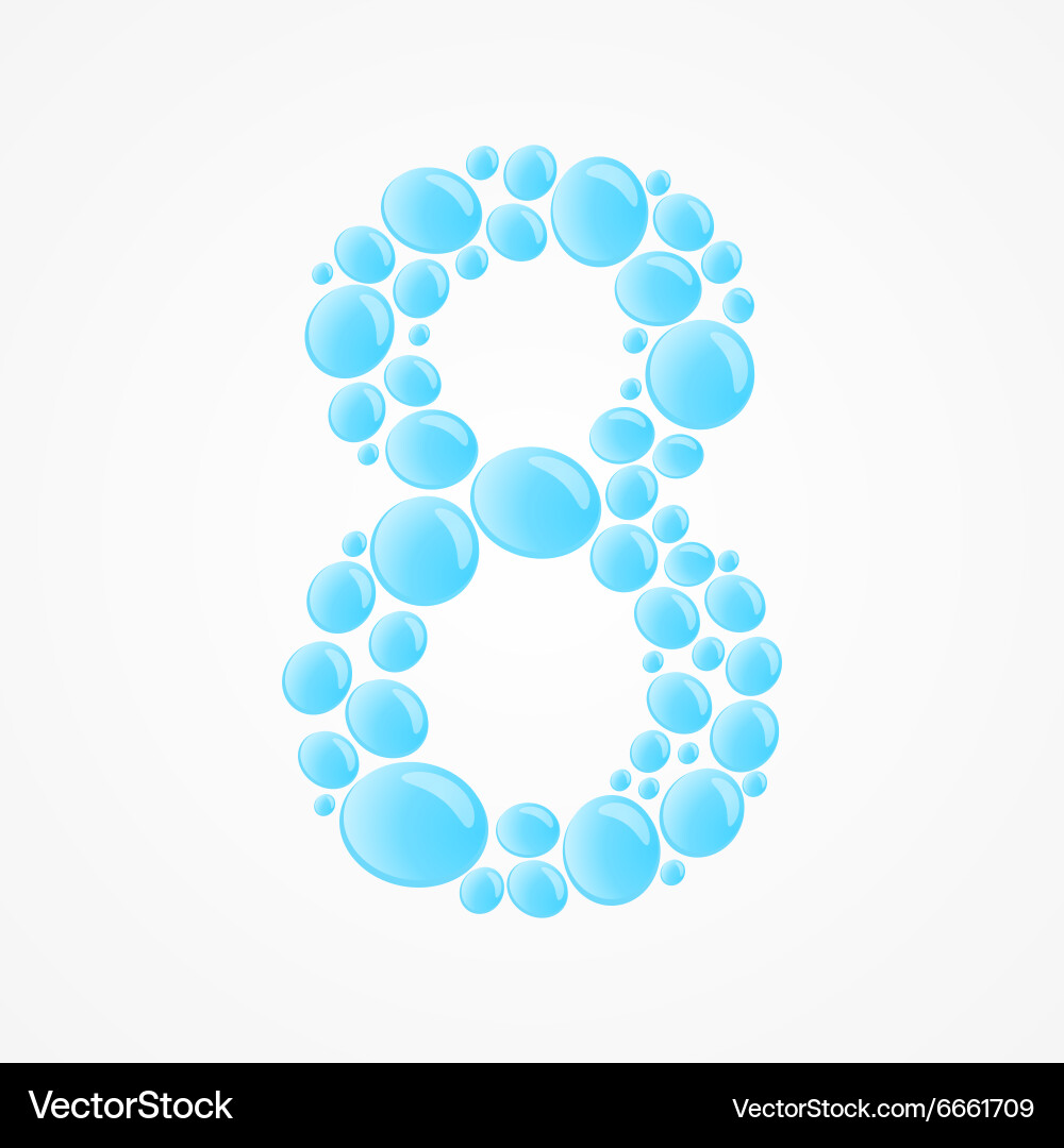 Number 8 Royalty Free Vector Image - VectorStock