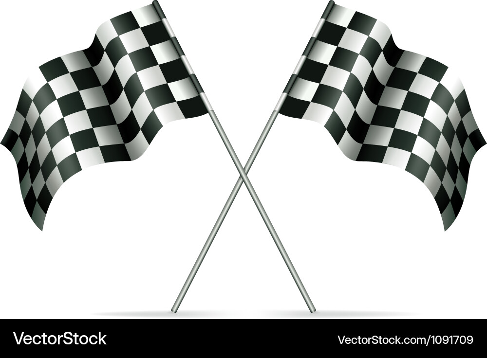 Racing flags Royalty Free Vector Image - VectorStock