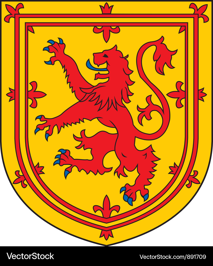Scotland coat-of-arms Royalty Free Vector Image