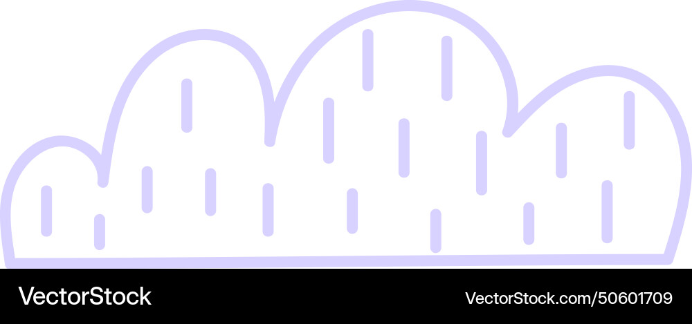 Sky cloud outline Royalty Free Vector Image - VectorStock