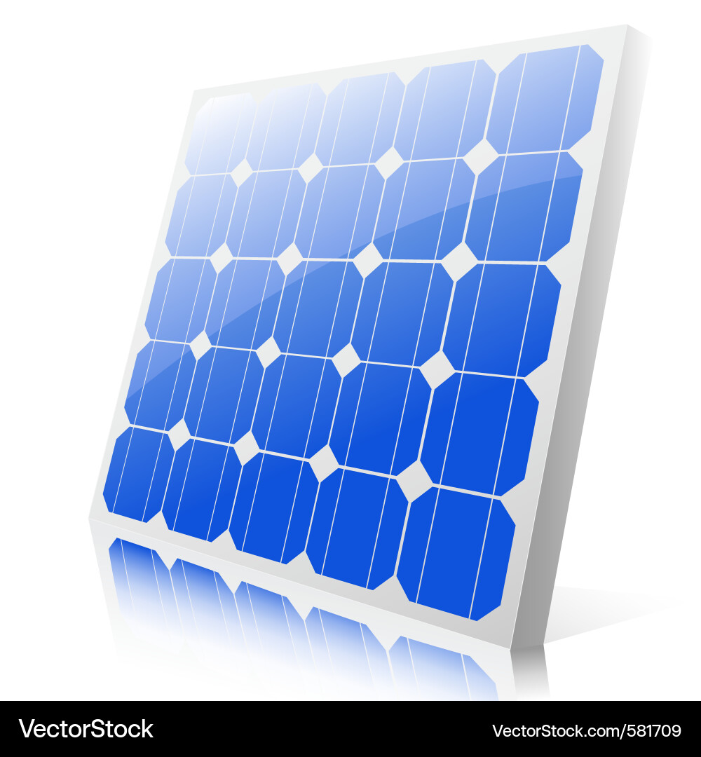 Solar panel Royalty Free Vector Image - VectorStock