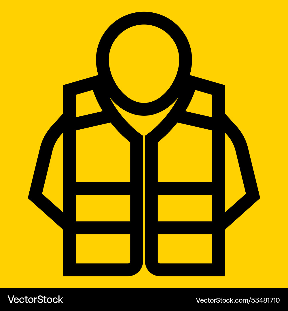 A body protector armor icon Royalty Free Vector Image