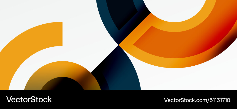 An orange infinity symbol with blue background Vector Image