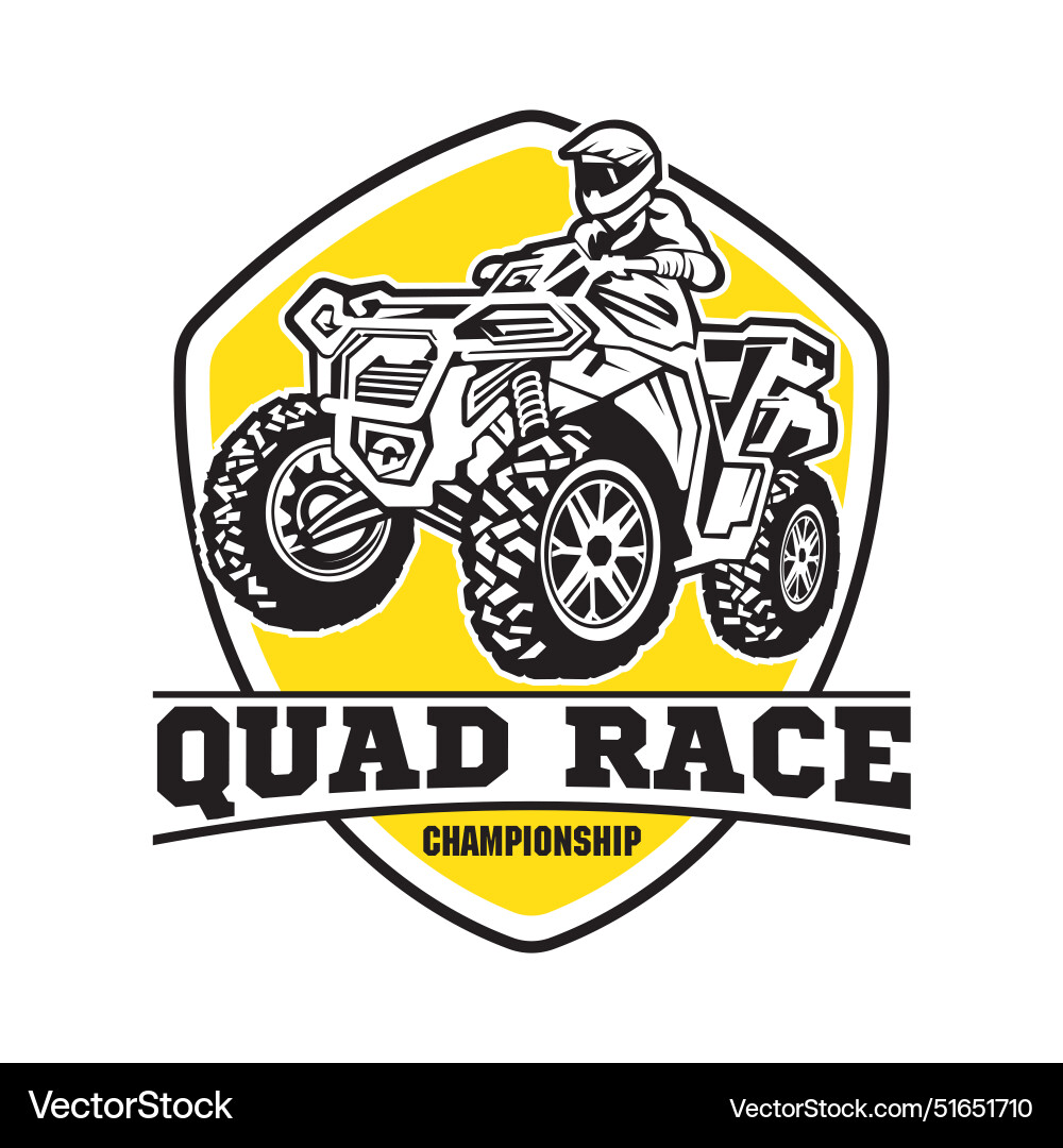 Atv racing extreme sport Royalty Free Vector Image