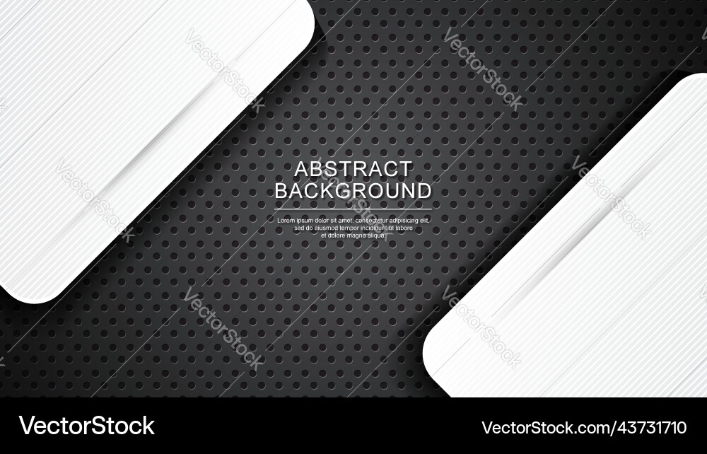Black and white background in 3d design Royalty Free Vector