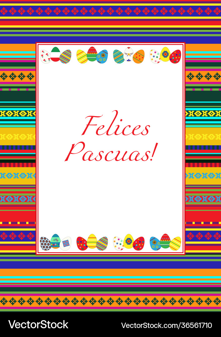 Felices pascuas - happy easter Royalty Free Vector Image