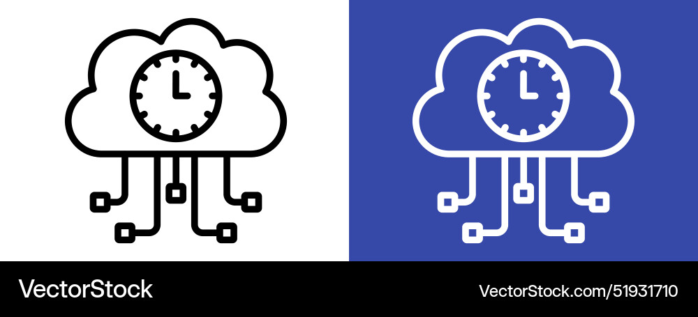 Reliable server uptime icon promote it service Vector Image