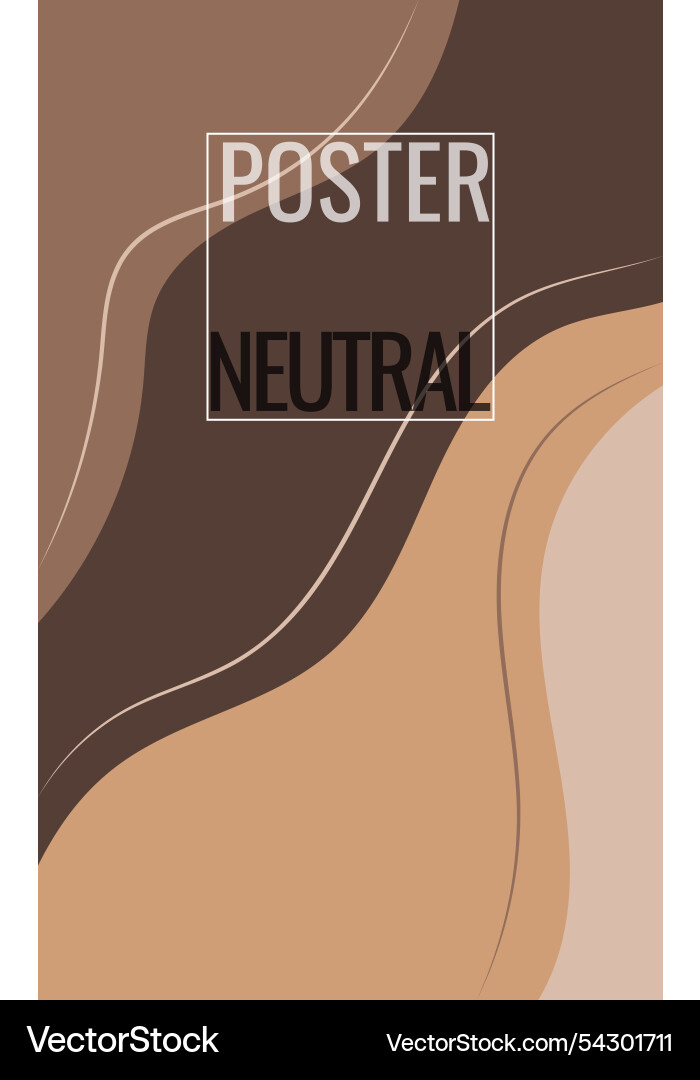 Abstract background brown beige colors curved Vector Image