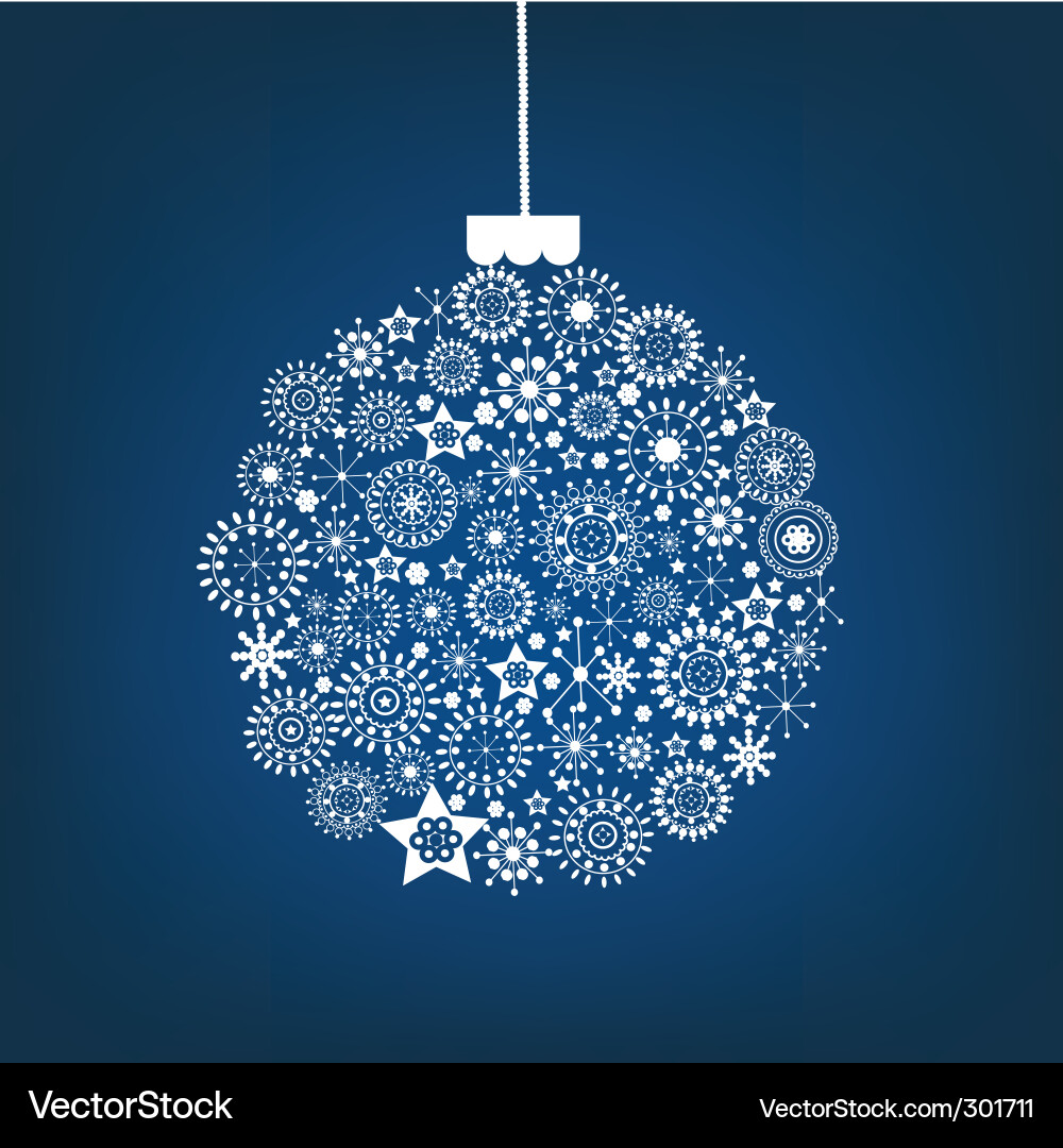 Christmas ball Royalty Free Vector Image - VectorStock