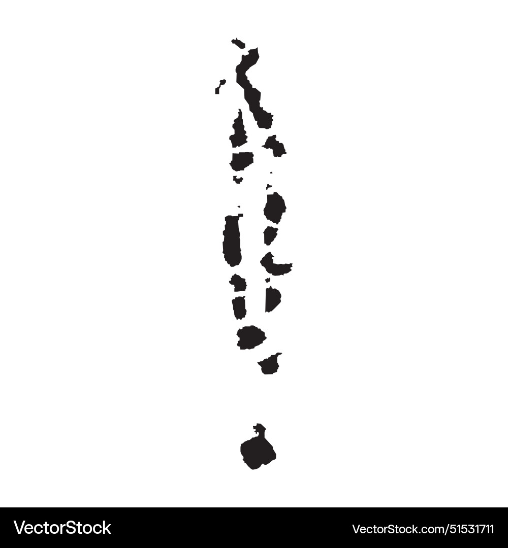 Maldives map icon Royalty Free Vector Image - VectorStock