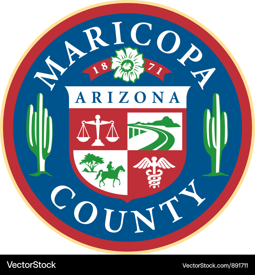 Maricopa county seal Royalty Free Vector Image