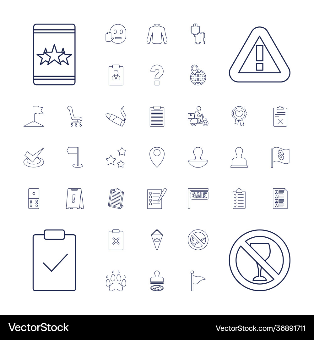 Mark icons Royalty Free Vector Image - VectorStock