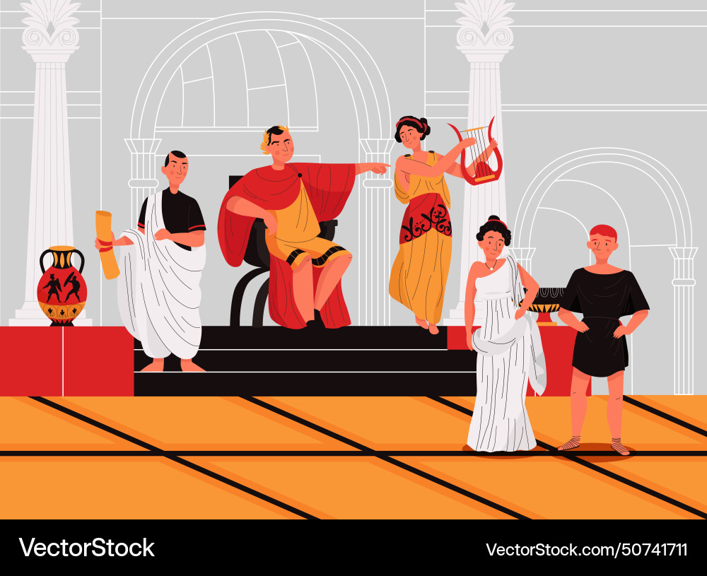 Roman people Royalty Free Vector Image - VectorStock