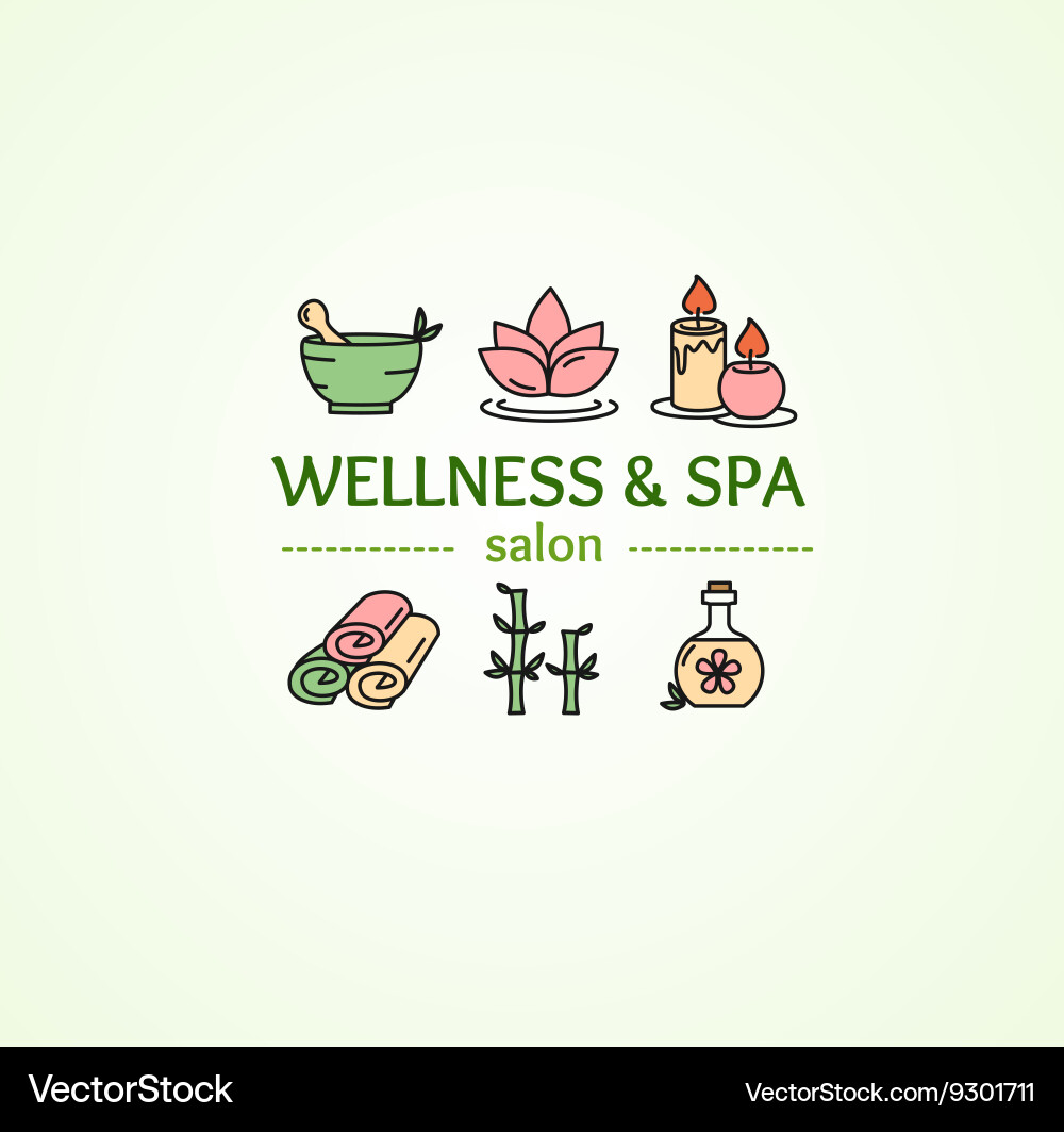 Spa concept Royalty Free Vector Image - VectorStock