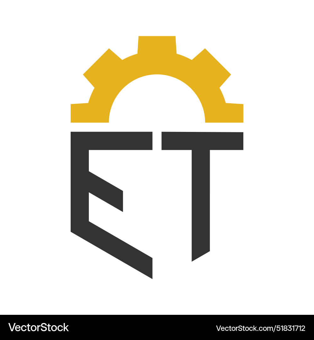Letter et gear logo design for service center – Royalty-Free Vector ...