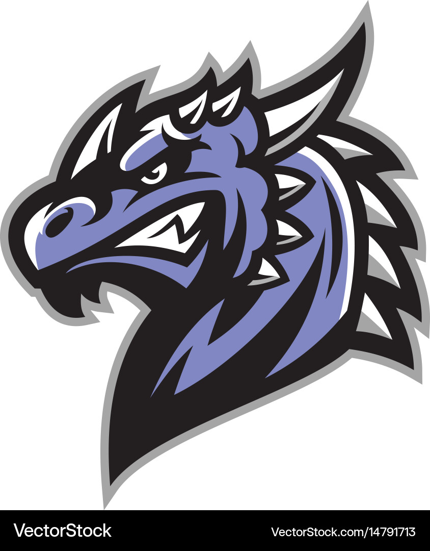 Dragon head Royalty Free Vector Image - VectorStock