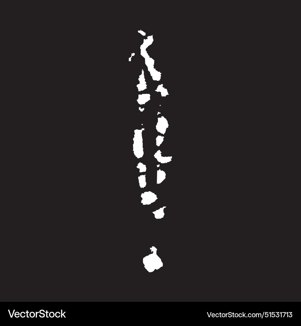 Maldives map icon Royalty Free Vector Image - VectorStock