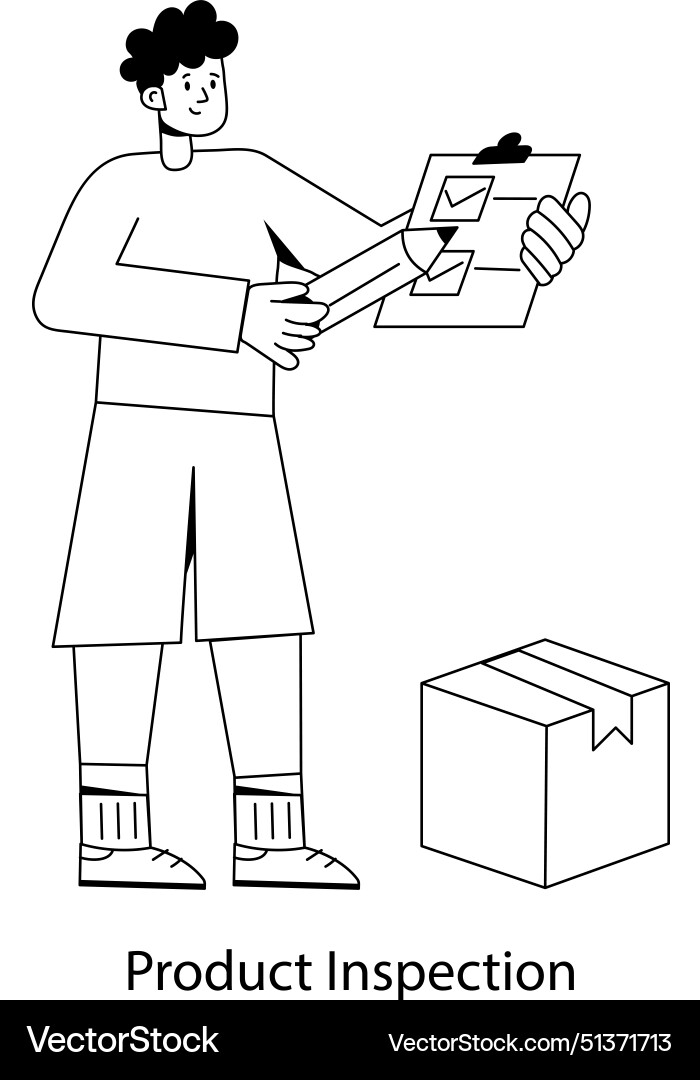 Product inspection Royalty Free Vector Image - VectorStock