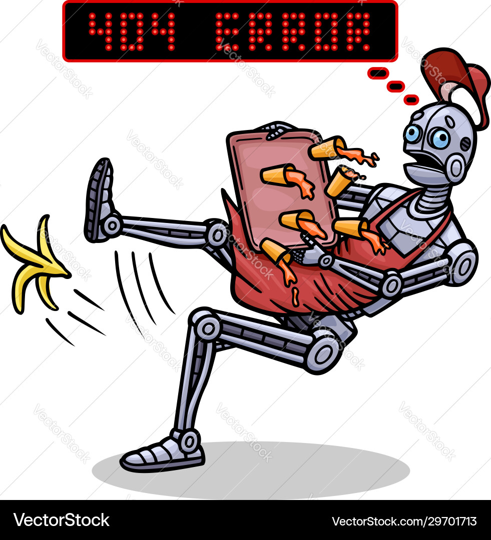 Splash screen for site when it crashes Royalty Free Vector